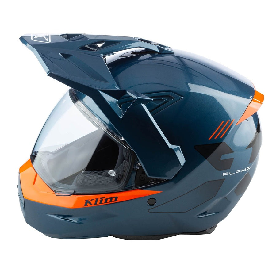 Klim X1 Alpha Gloss Concept Petrol/Strike Orange Helmet – Sierra BMW ...