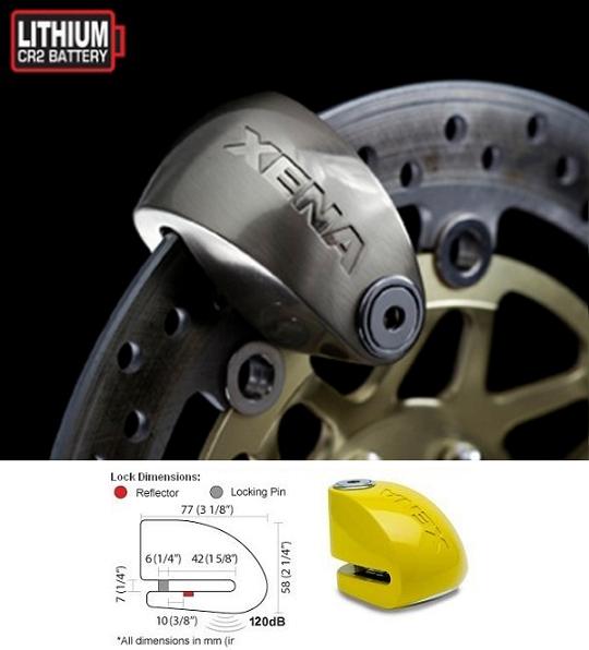 Xena XX6 Motorcycle Disc Lock w/120db Alarm (All BMW Models) – Sierra ...